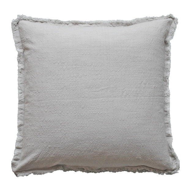 Fringed Linen - Light Gray – Cover & Quill